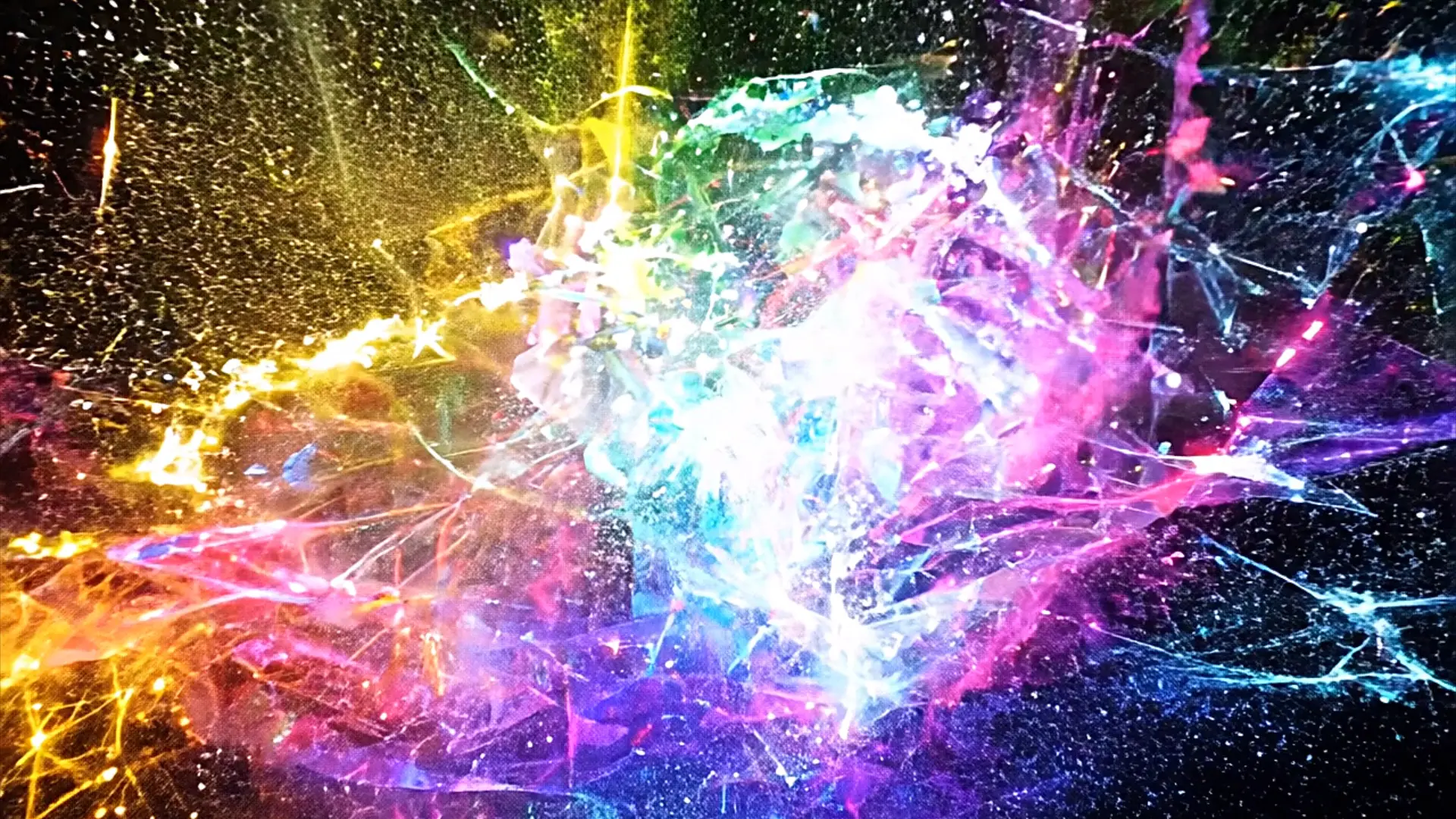 Colorful Light Rays And Particles Overlay For Title Animation | Videos